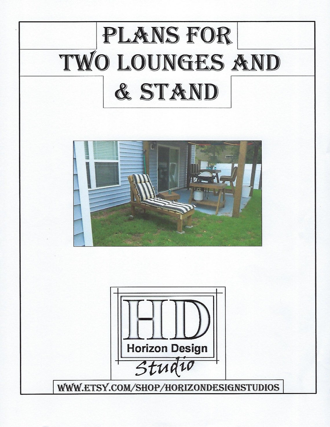 Lounger Plan/patio Lounge Plan/wood Lounge Plan/one Piece Lounge Plan ...