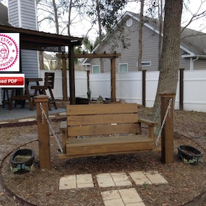 Swing Plan/yard Swing Plan/patio Swing Plan/porch Swing Plan/wood Swing ...