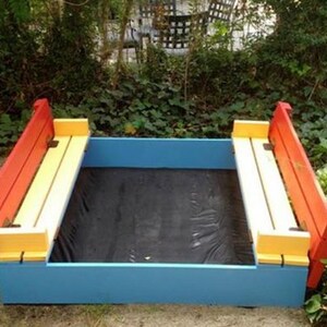 Sand Box Plan/wood Sandbox Plan/playground Equipment Plan/play Box Plan ...