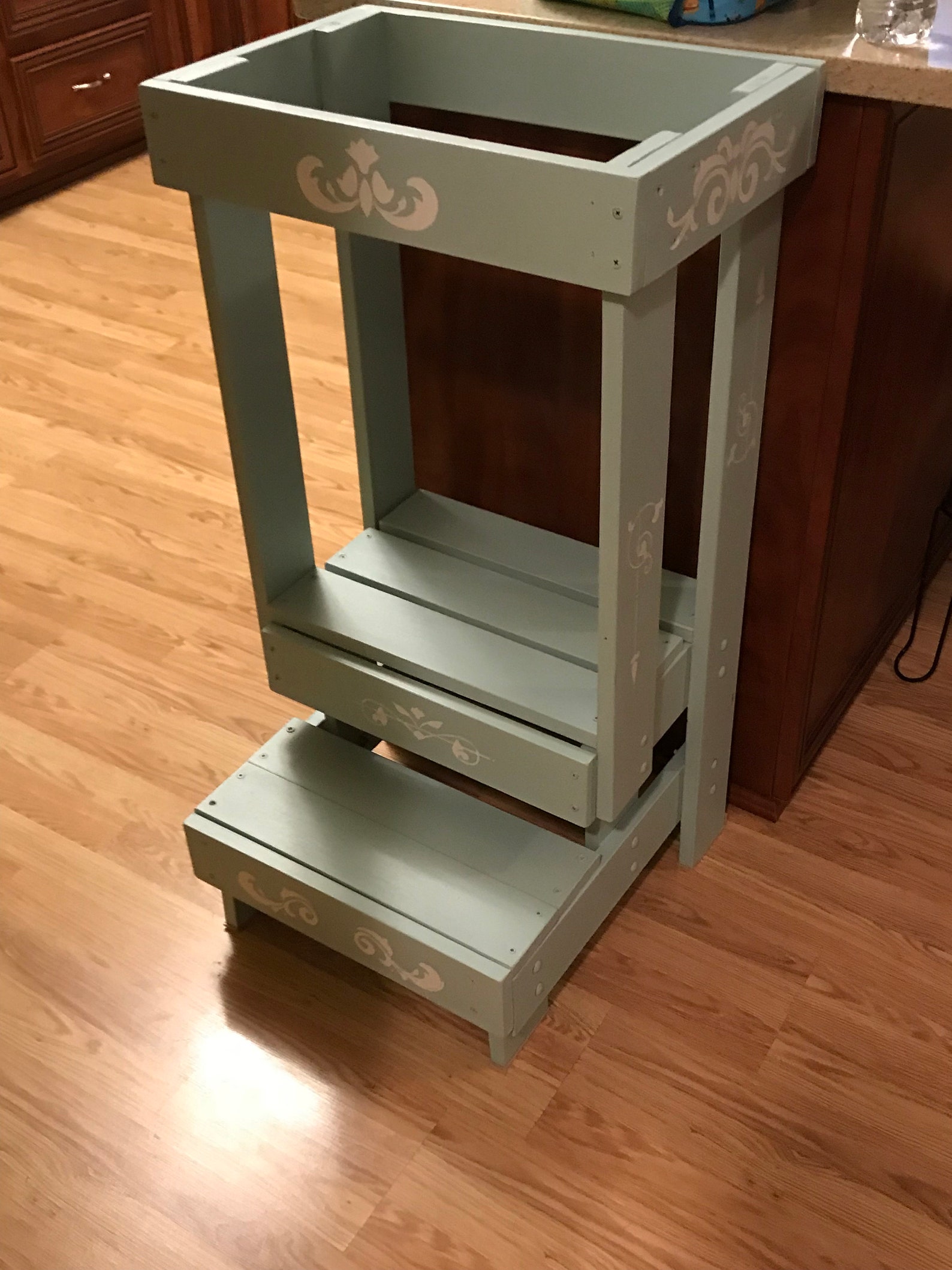 Toddler Tower Plan/montessori Kitchen Step Plan/step Stool Plan/kitchen ...