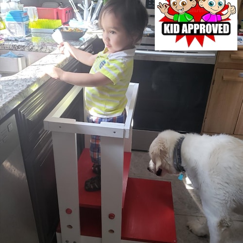 Adjustable Height Toddler Tower Plan/learning Stool - Etsy