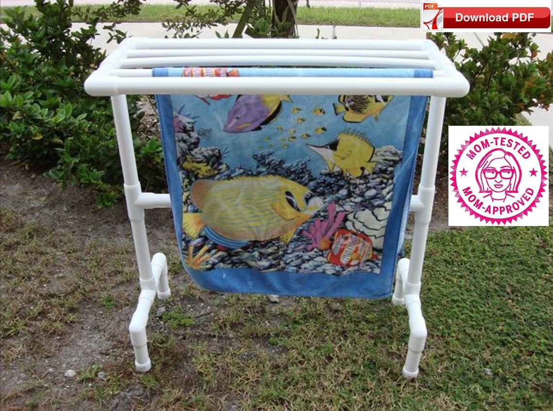 Pool Towel Rack Plan/pvc Towel Rack Plan/towel Rack Plan/pool - Etsy