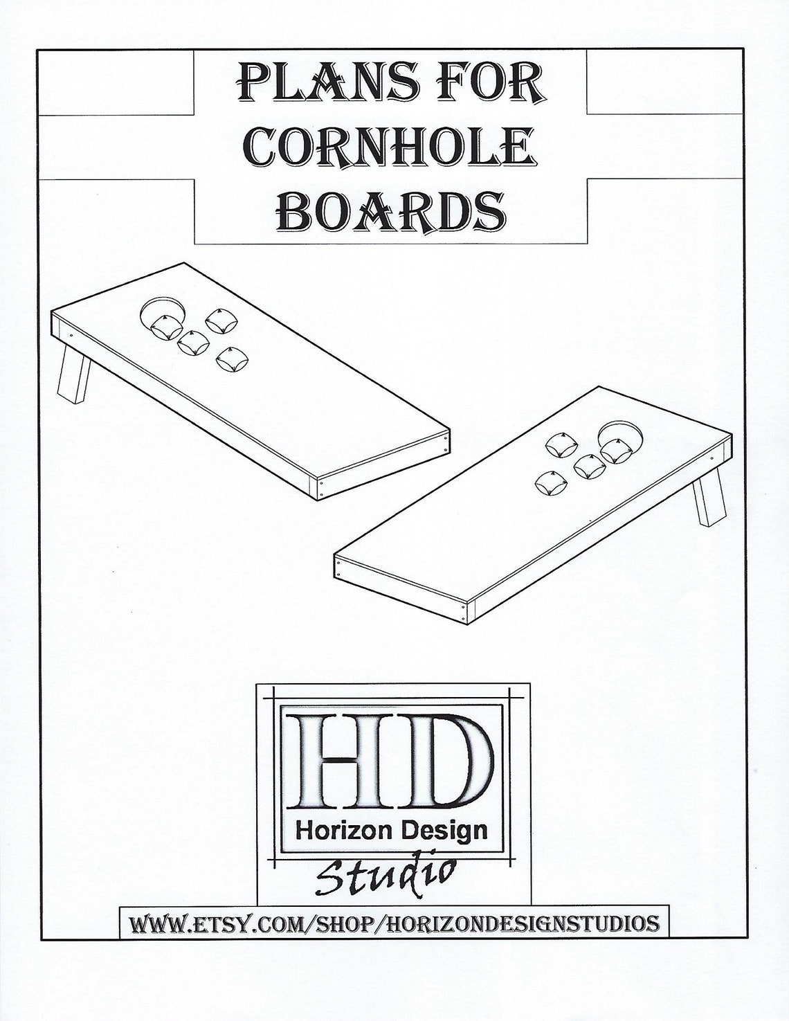 Cornhole Board Plans/outdoor Yard Game Plan/yard Game Plan/pdf - Etsy