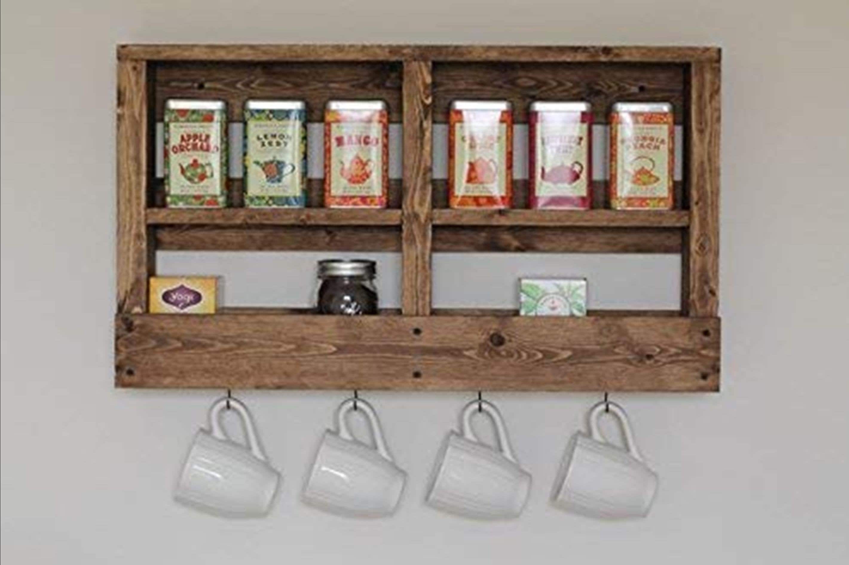 Tea Cup Rack Plan/tea Shelf Plan/bar Shelf Plan/kitchen Shelf | Etsy