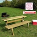 Bench Table Combo Plan/picnic Table Bench Combo Plan/table Bench Combo ...