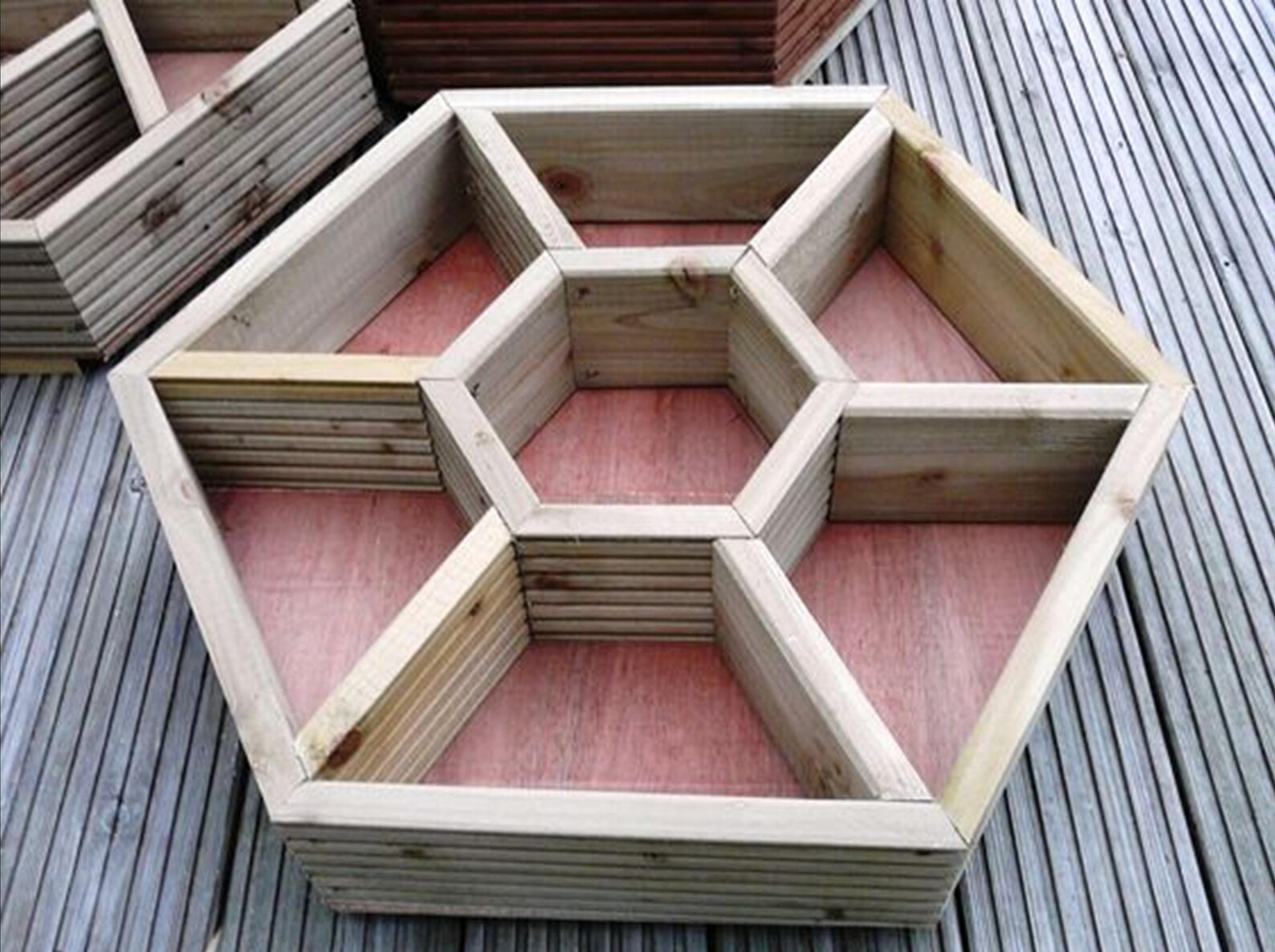 Honeycomb Planter Plan/wood Planter Plan/divided Planter Plan/herb ...