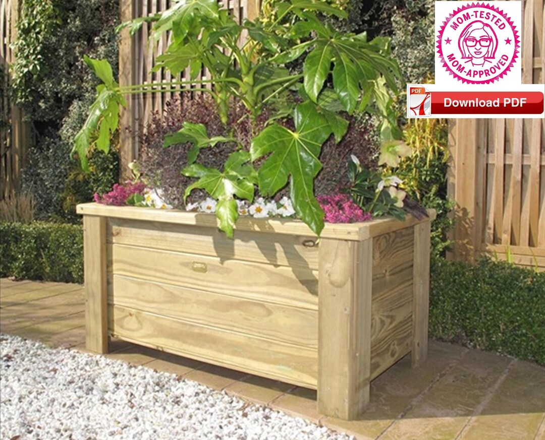 Wood Planter Plan/raised Planter Plan/flower Planter Plan/flower Box ...