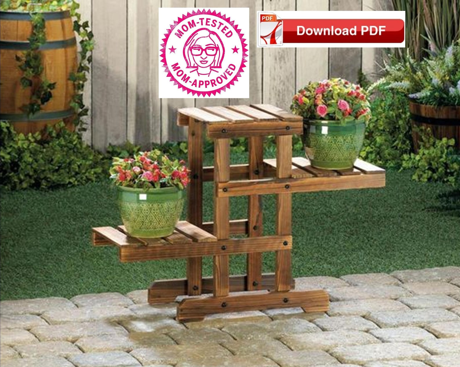 Plant Stand Plan/outdoor Plant Stand Plan/pdf - Etsy