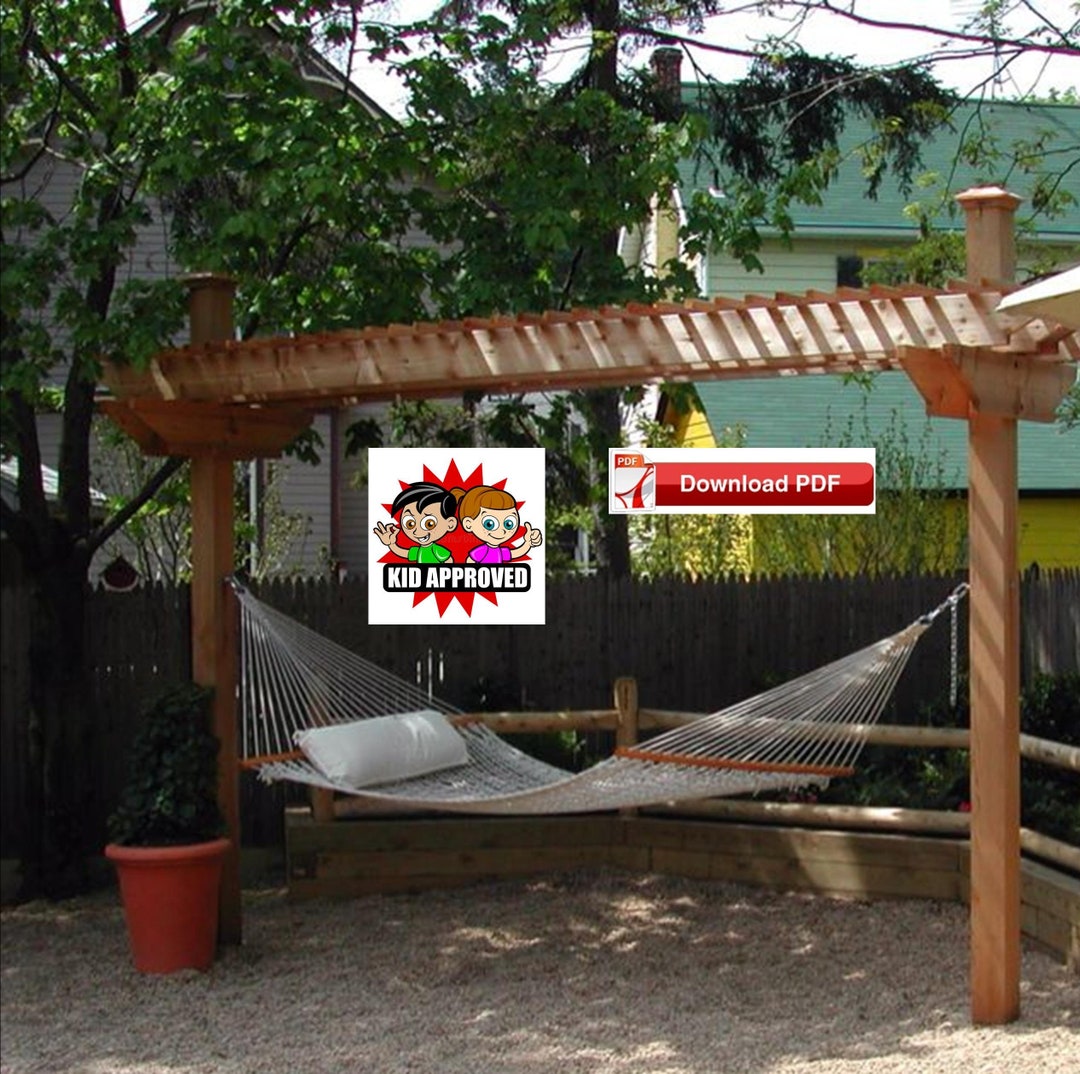 Hammock Arbor Plan/hammock Trellis Plan/swing Arbor Plan/outdoor Swing ...