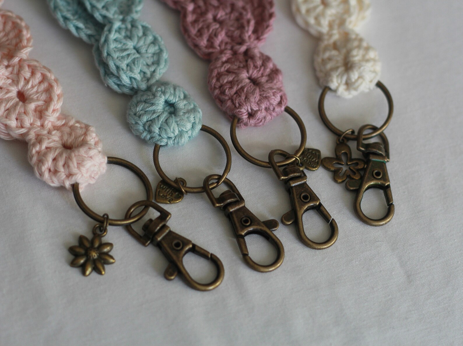 Crochet Lanyard Badge Holder Handmade Lanyard Crochet - Etsy Canada