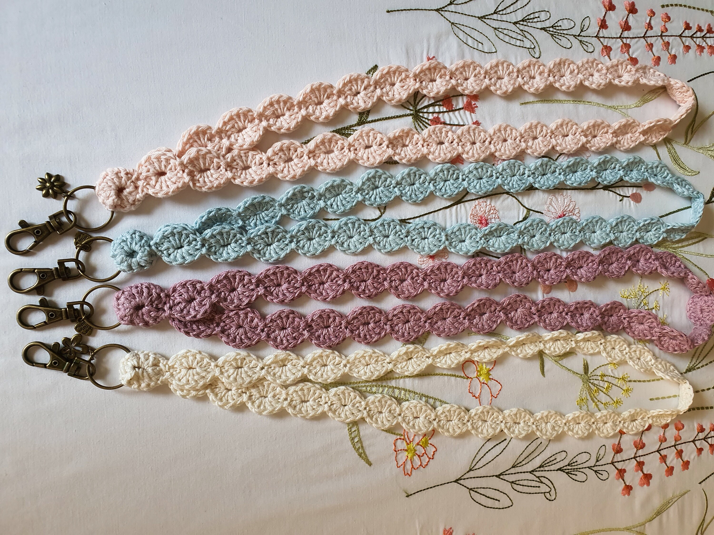 Crochet Lanyard Badge Holder Handmade Lanyard Crochet - Etsy Canada