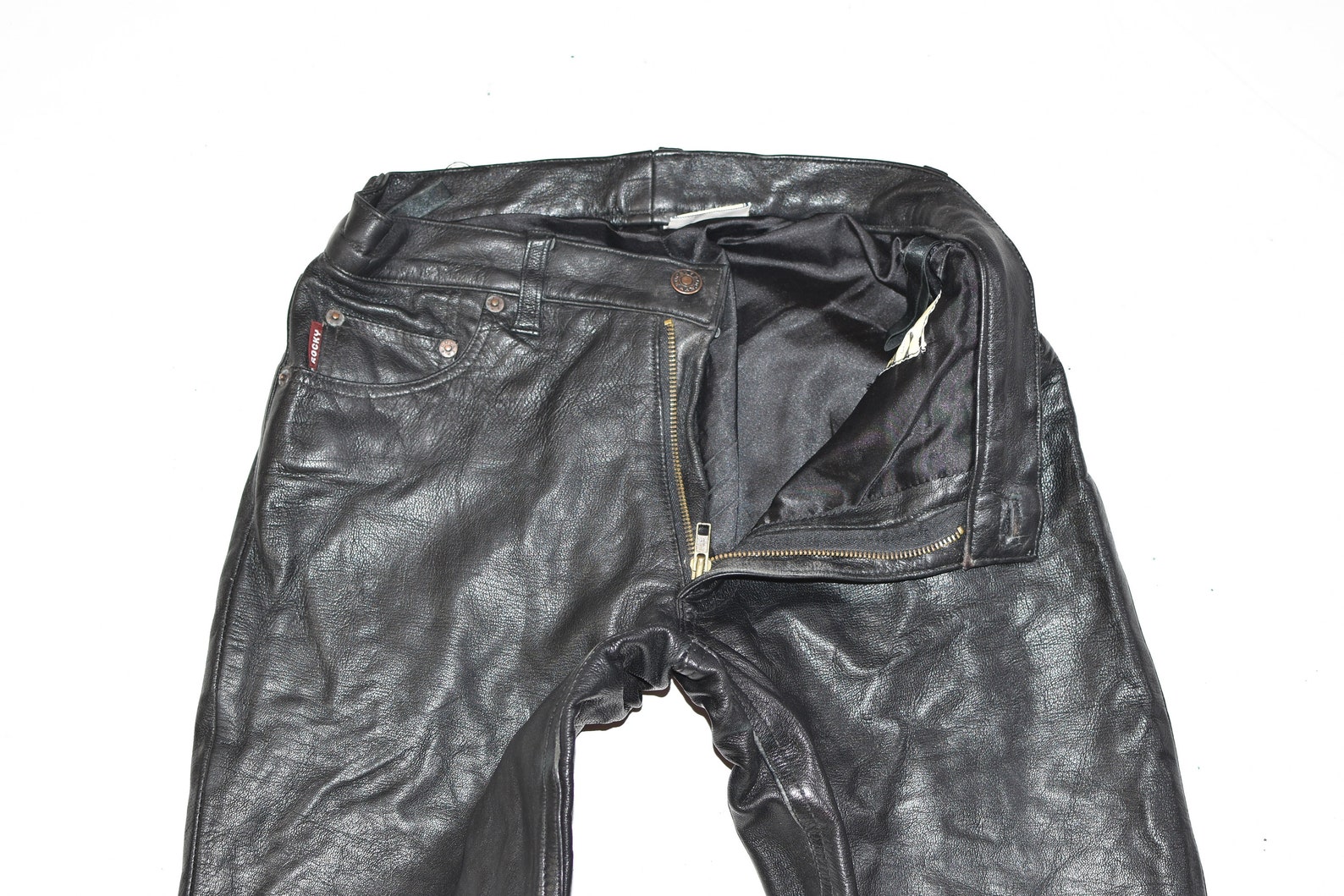 Vintage Black Genuine Leather ROCKY Biker Motorcycle Rocker - Etsy