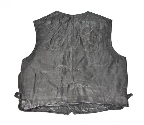 Vintage Men's Real Leather Biker Rocker Motorcycle Ca… - Gem