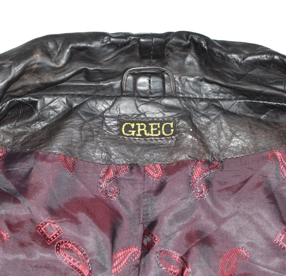 Vintage GREG Men's Real Leather Western Motorbike Bik… - Gem