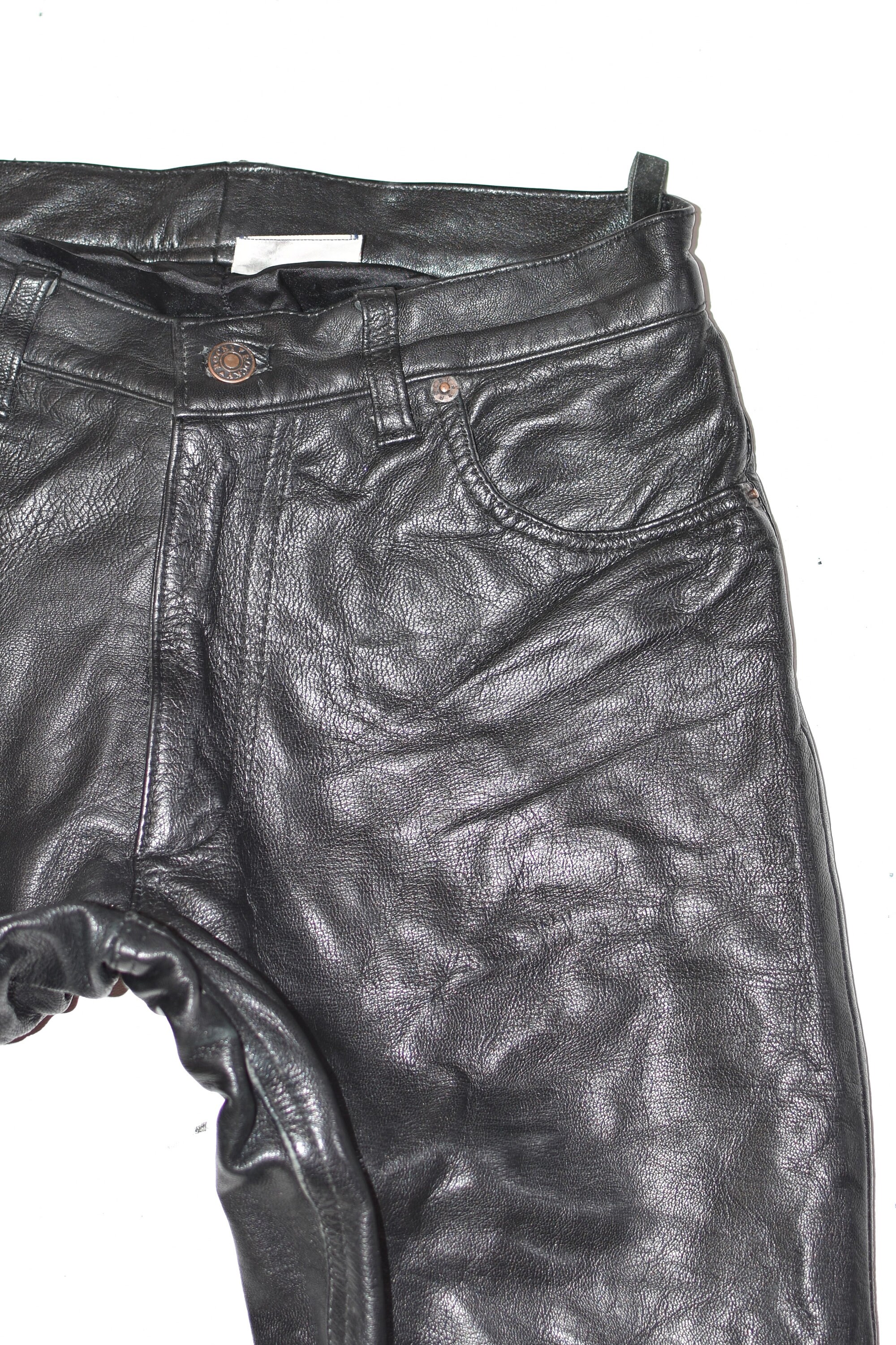 Vintage Black Genuine Leather ROCKY Biker Motorcycle Rocker - Etsy