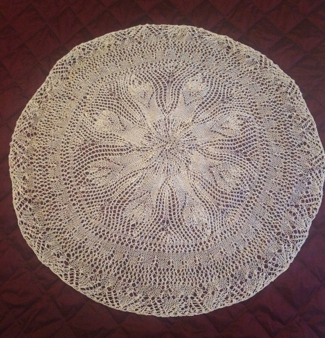 Hand-knotted Tablecloth a Large Ivory-colored Tablecloth a - Etsy