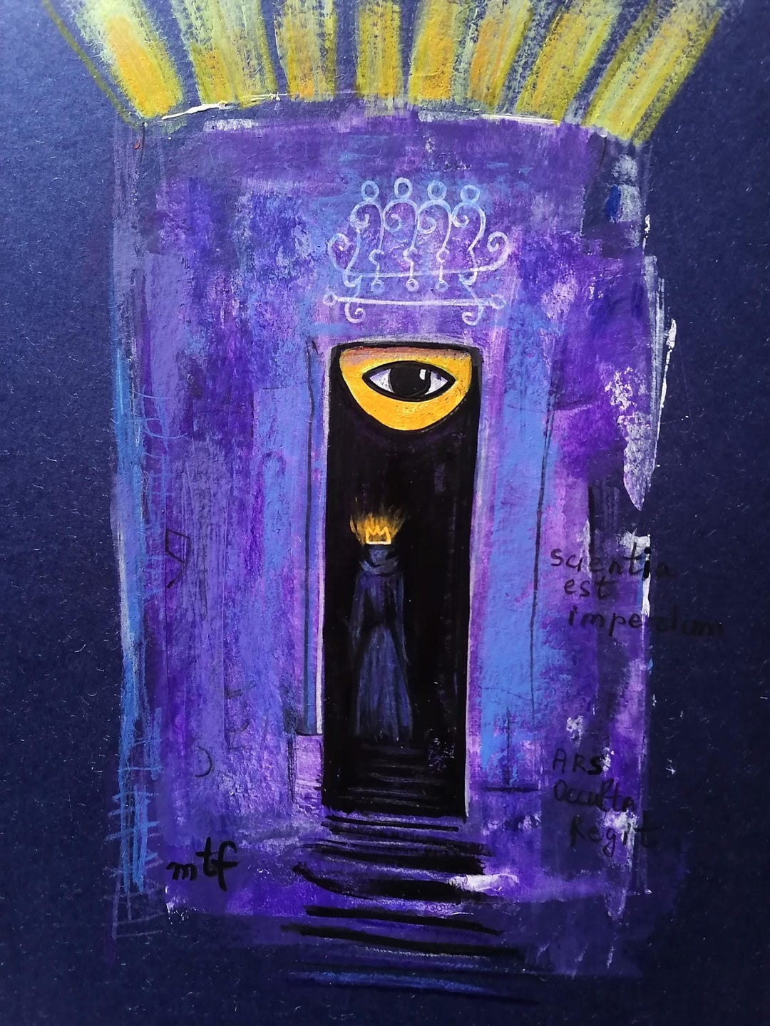 Initiation. King Paimon, Spirit Guide, Esoteric Art, Unique Piece. - Etsy