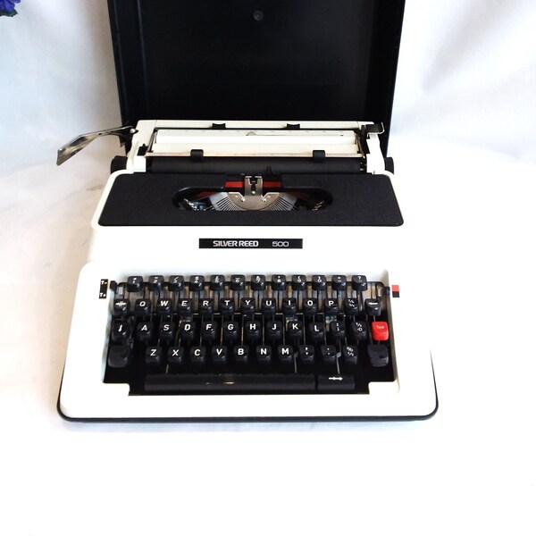 Silver Reed Typewriter - Etsy