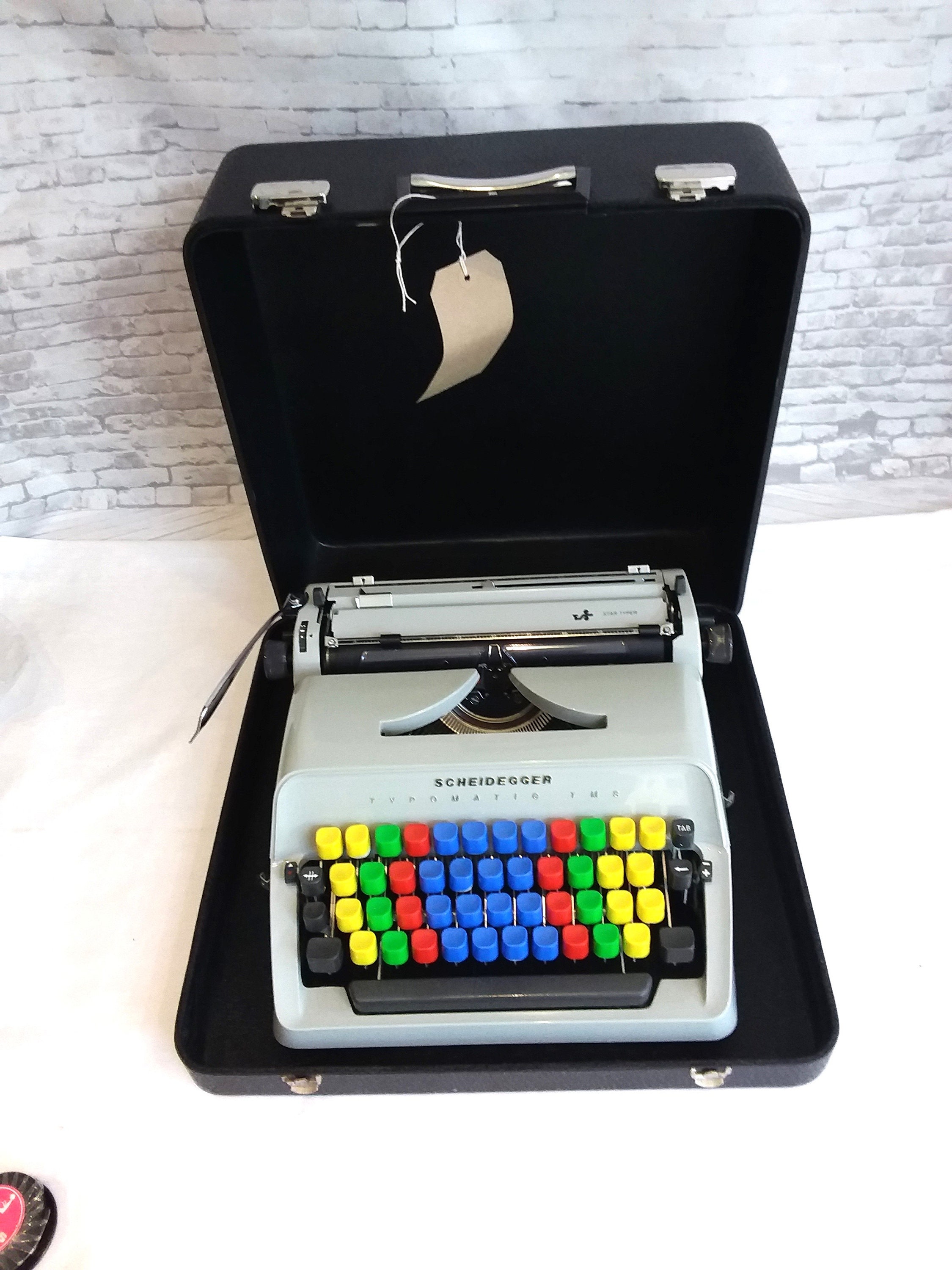 Typewriter, Scheidegger (adler) Typomatic TMS 1971 Teaching Typewriter ...