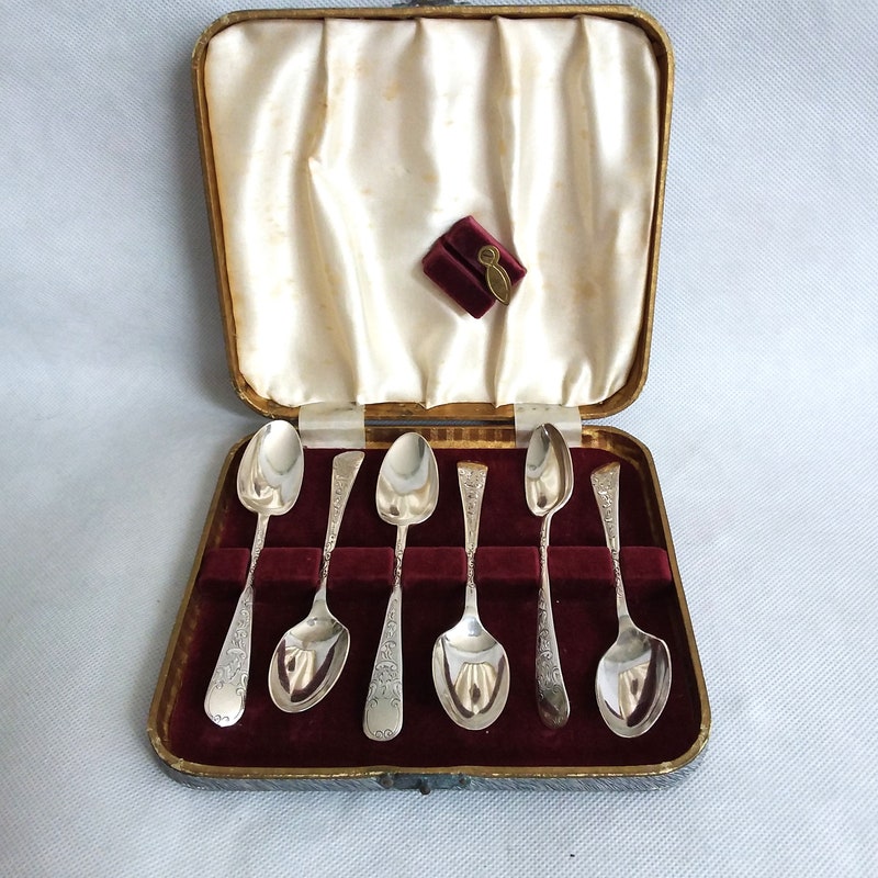 Sterling Spoon in Case - Etsy UK
