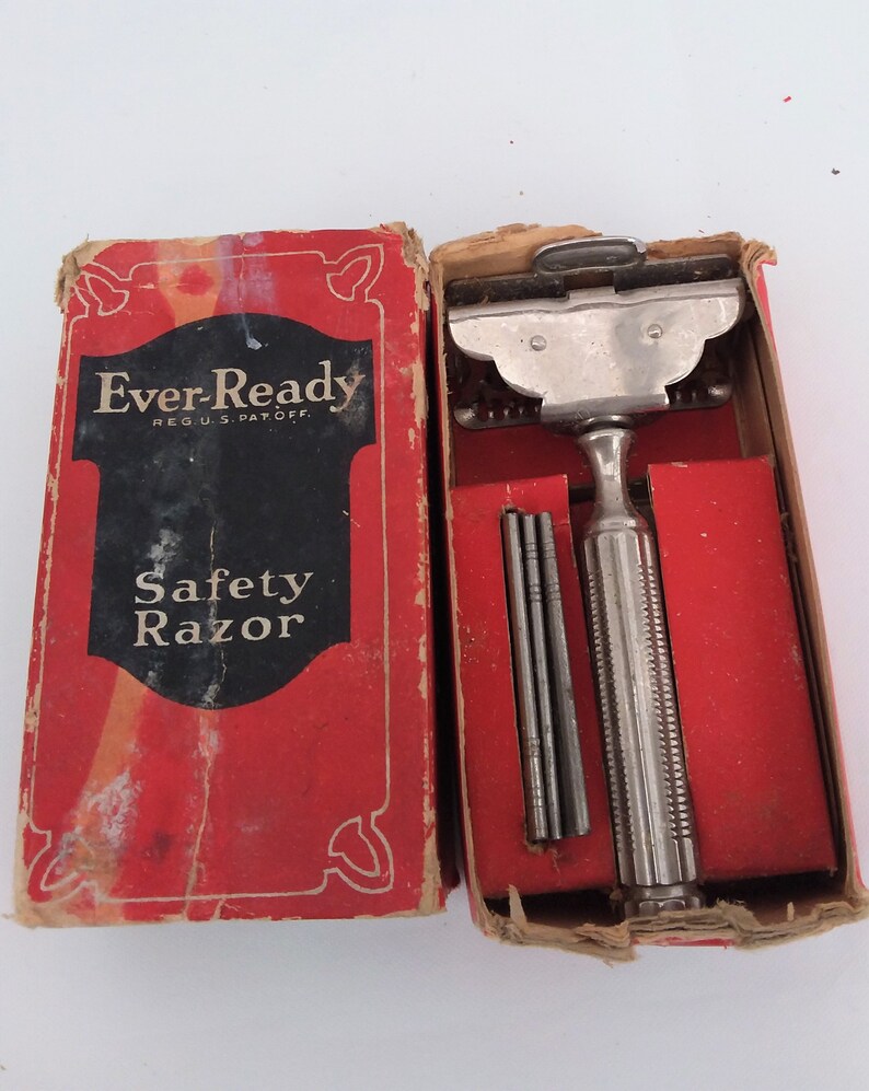 Vintage Razor, 1920s Ever Ready Safety Razor Made in USA, in Original ...