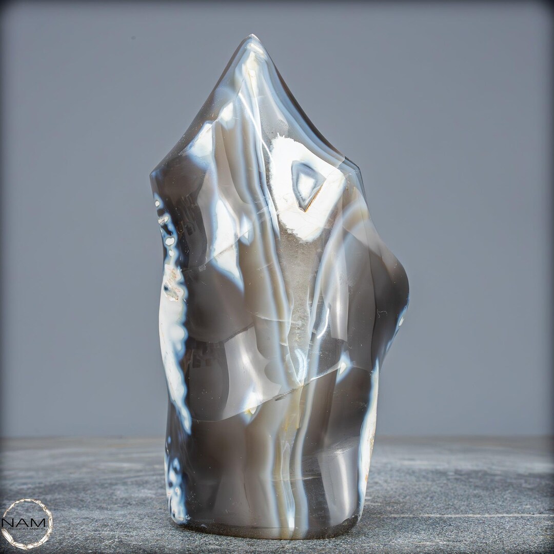 Natural Orca Agate Crystal Flame From Brazil - 857.51g - Etsy