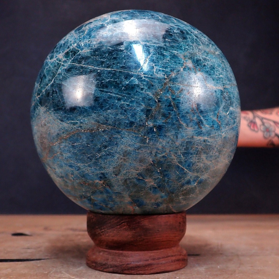 Natural Large Blue Apatite Sphere 6368.77g 160 Mm - Etsy