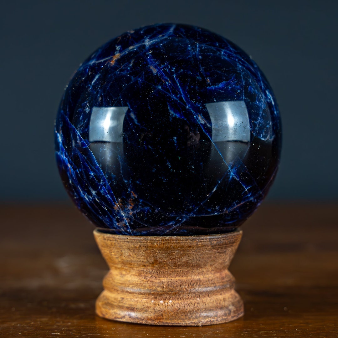 Natural Sodalite Sphere 343.65g 65mm - Etsy