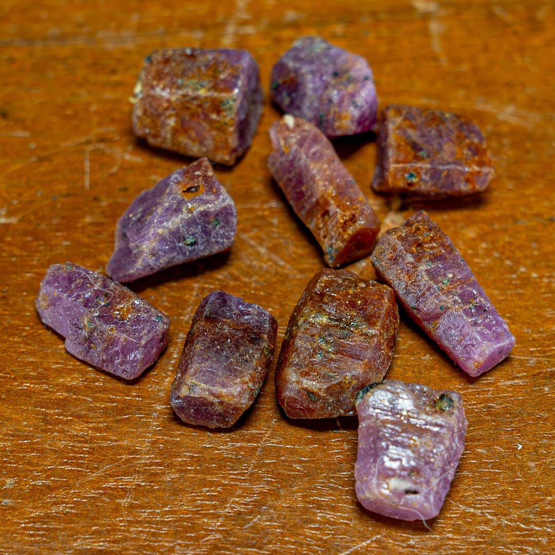 Natural Ruby Crystals From Myanmar, Untreated - 23.64g - Etsy