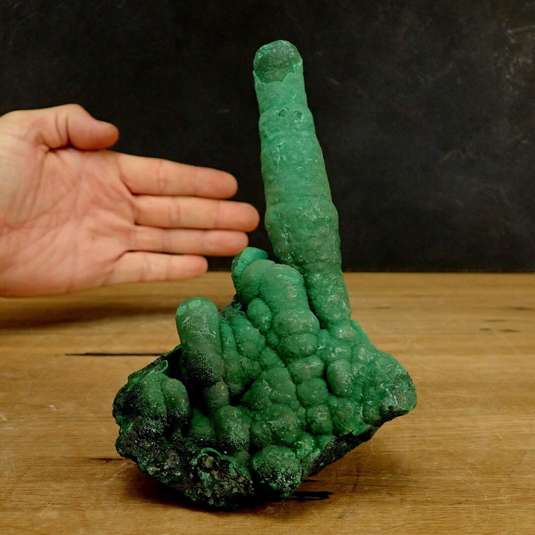 Very Rare Malachite Stalactite - 676.87g - 135×100×60 Mm - Etsy