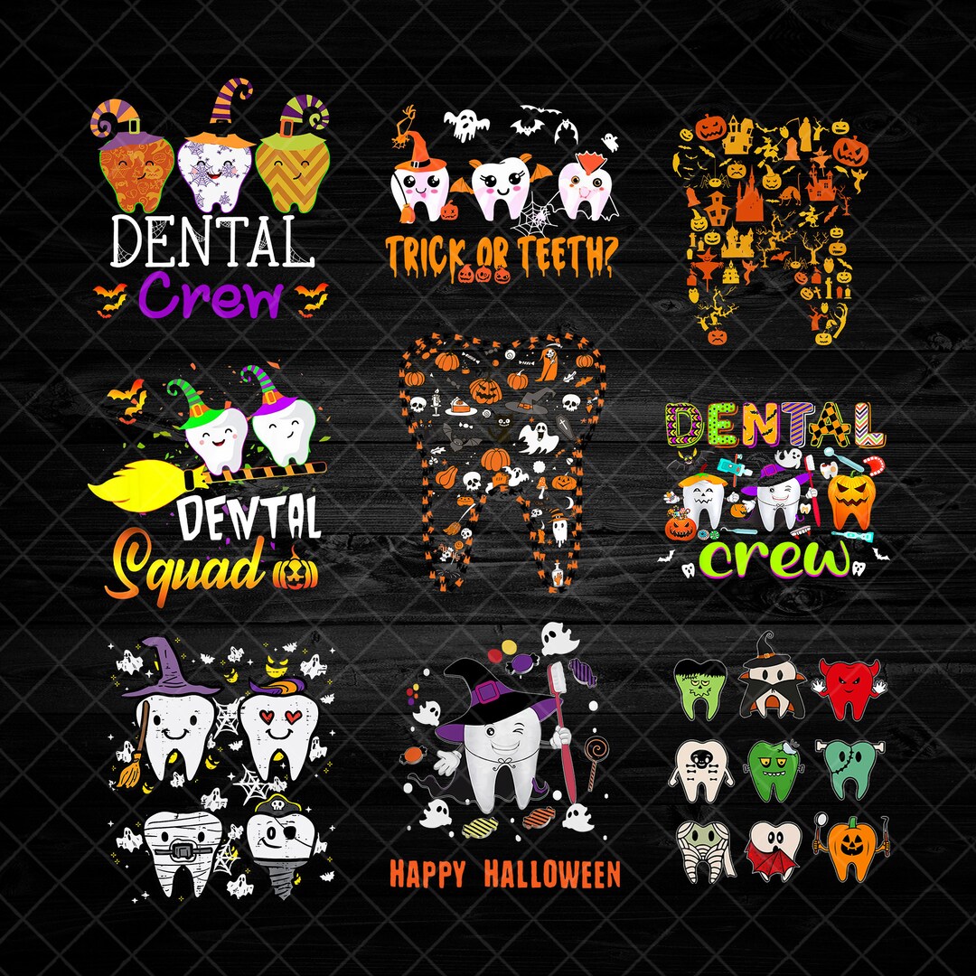 Halloween Dentist PNG Bundle Halloween Teeth PNG Files - Etsy