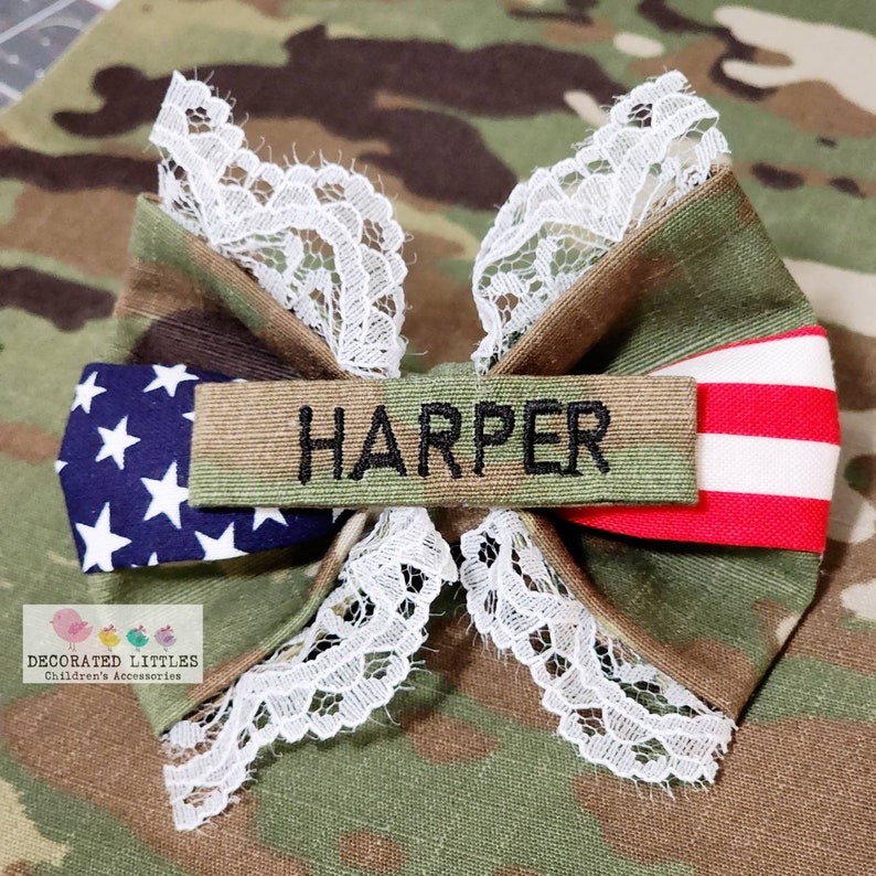 3.5 OCP Flag Nametape Bow - Etsy