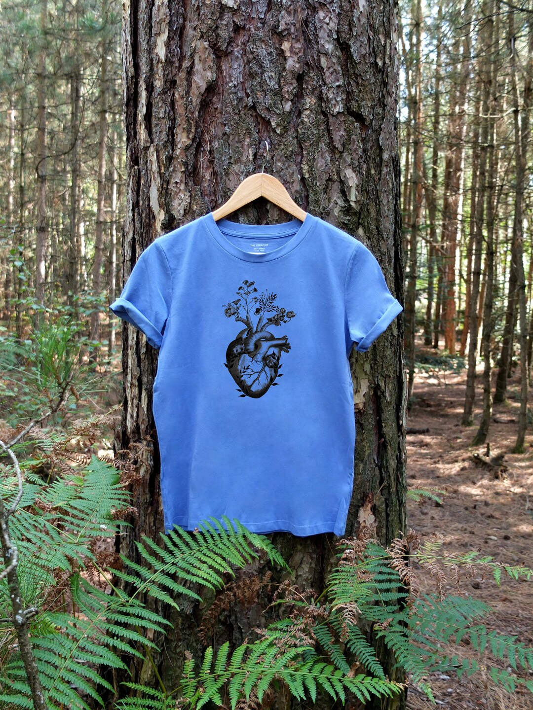 Botany Heart Tee, Live Botany Flower, Anatomy Vintage Pure Cotton ...