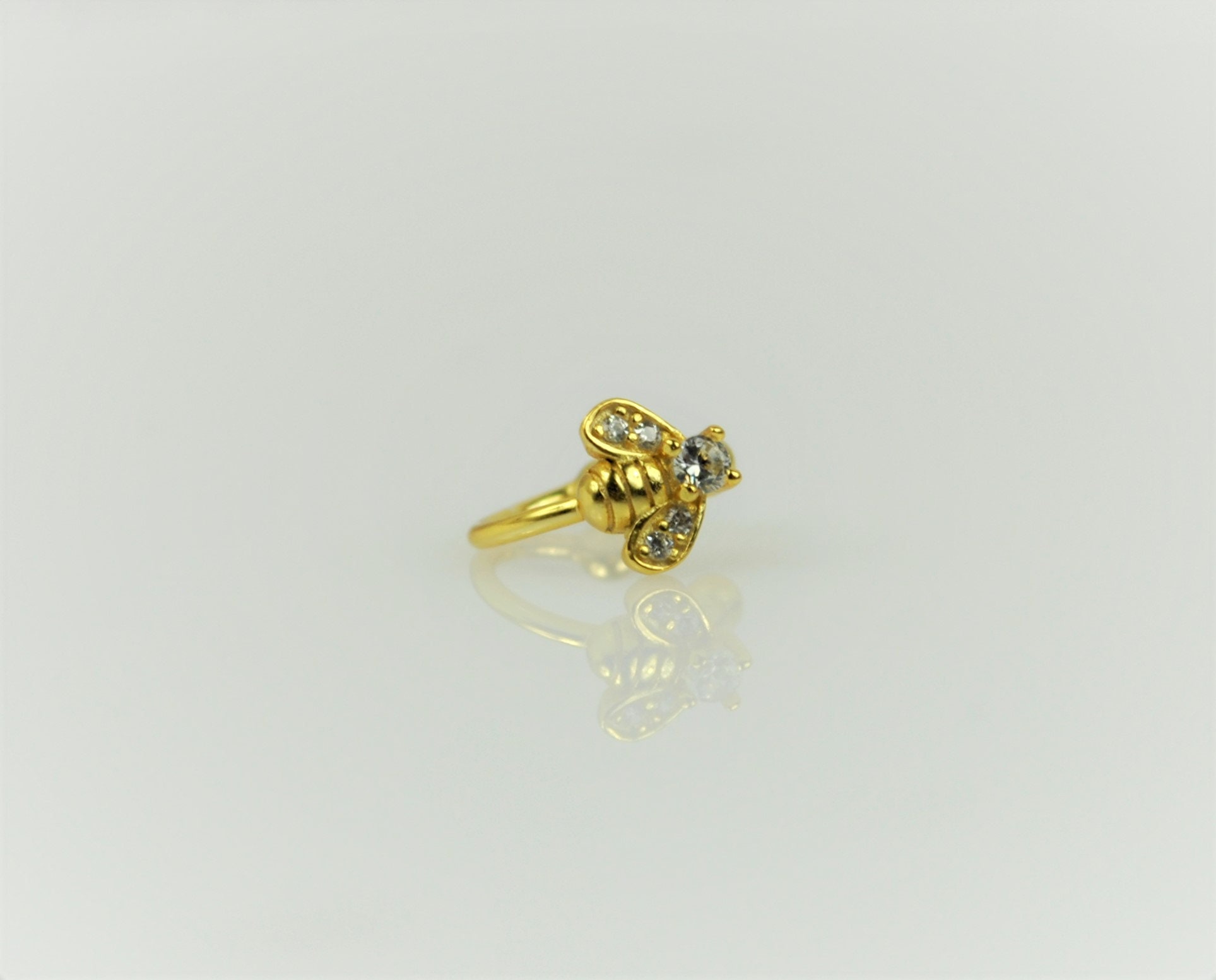 Sterling Silver Bee Ear Cuff No Piercing Gold Bee Conch - Etsy UK