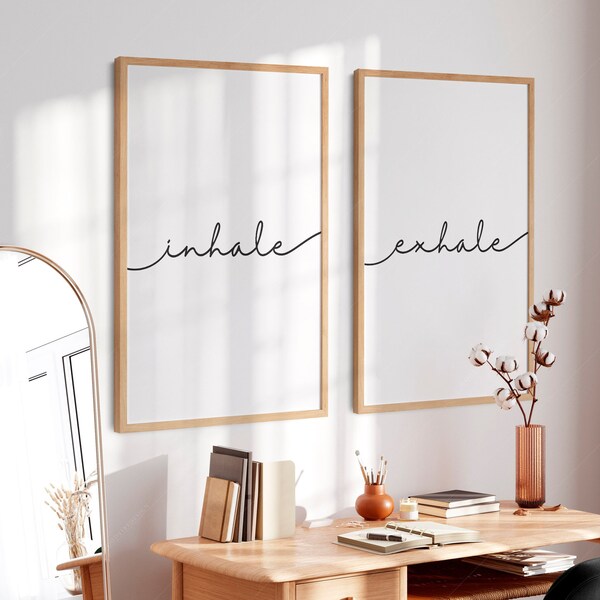 Inhale Exhale Print - Etsy
