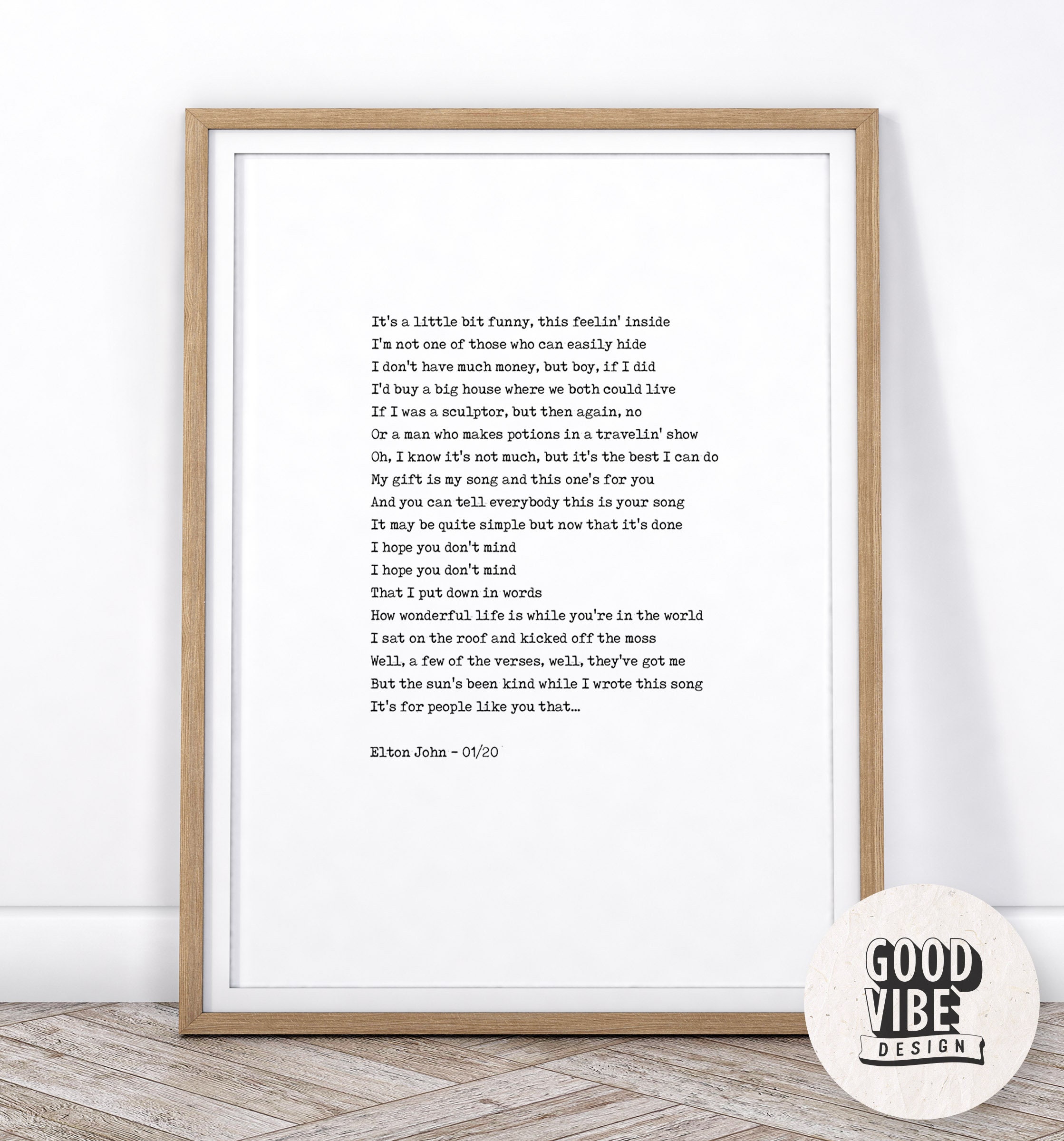 Custom Lyric Poster Custom made Song lyrics art print | Etsy