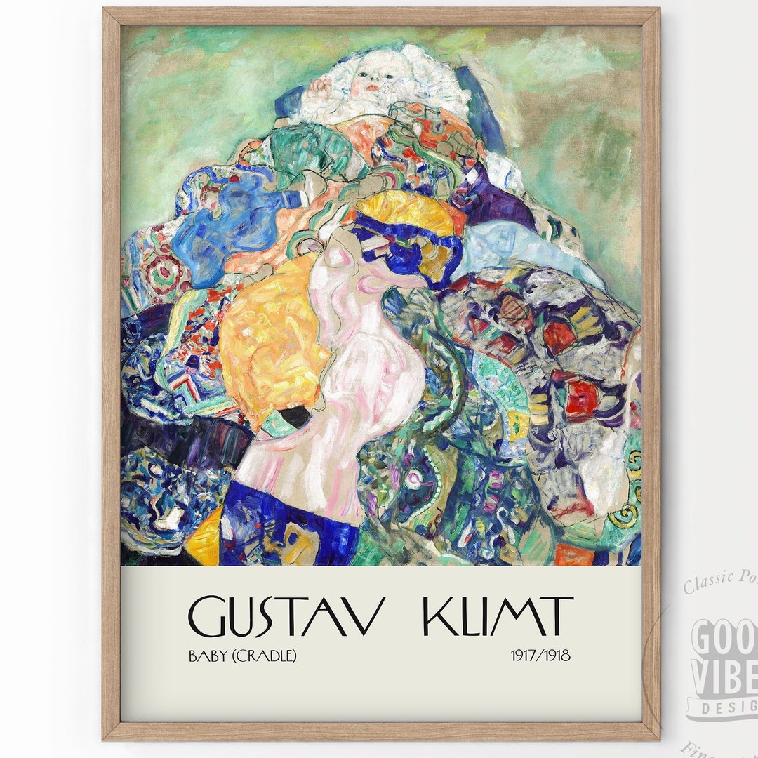 Gustav Klimt Print, Gustav Klimt Baby (cradle), Klimt Poster, Klimt ...