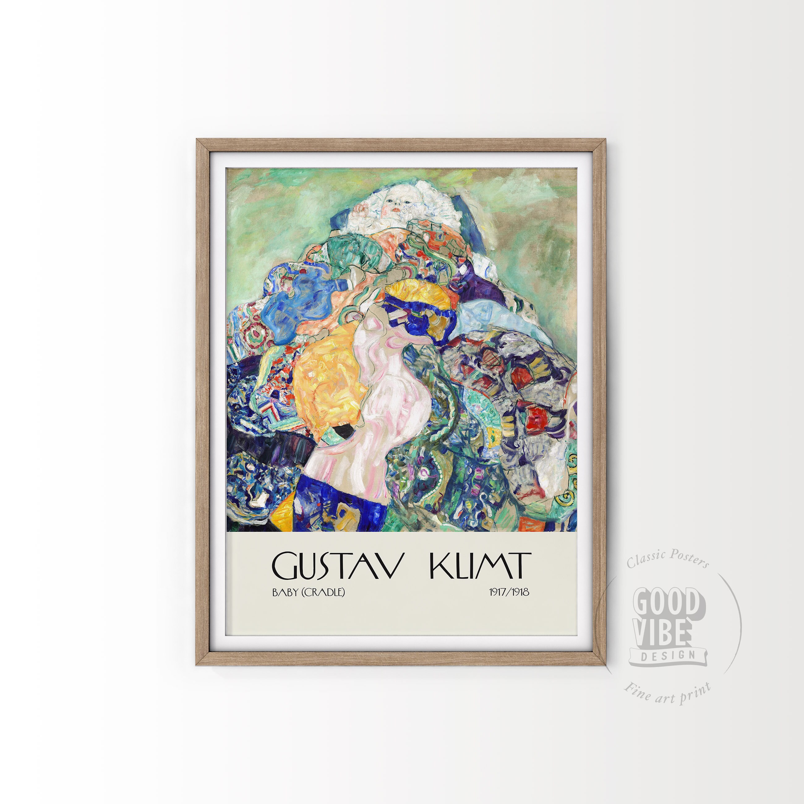 Gustav Klimt Print Gustav Klimt Baby cradle Klimt Poster | Etsy Canada