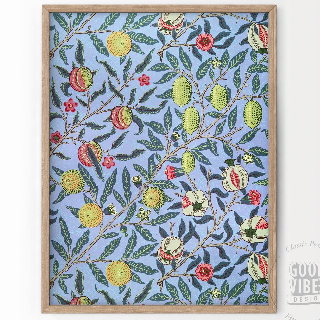 Vintage Fruit Poster Vintage Fruits Print William Morris - Etsy