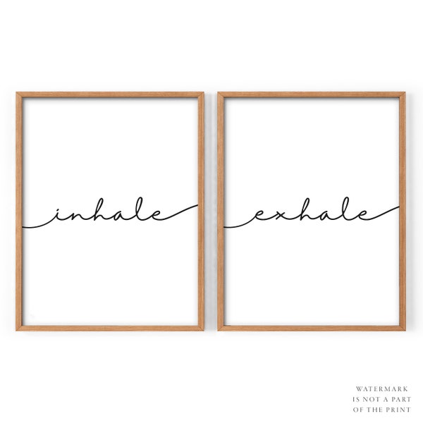 Inhale Exhale - Etsy
