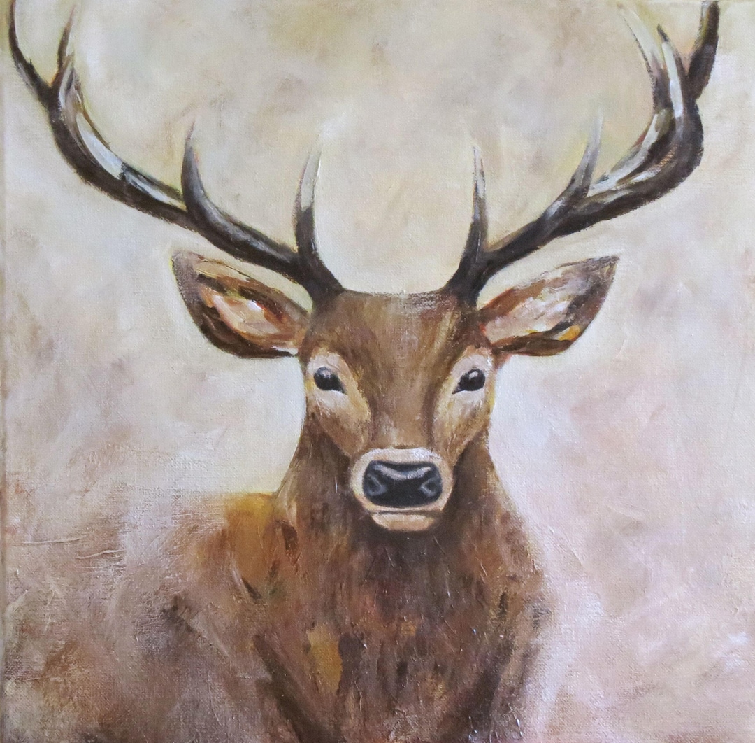 Stag Art Print Emerging Stag Picture Limited Edition Fine - Etsy