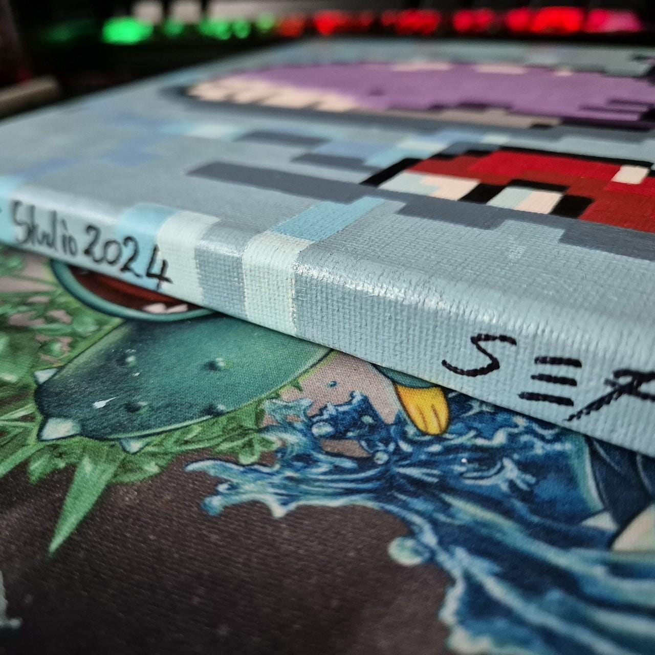 Custom Pokemon Pixel Art Painting Shiny Wailord 8bit Style - Etsy UK