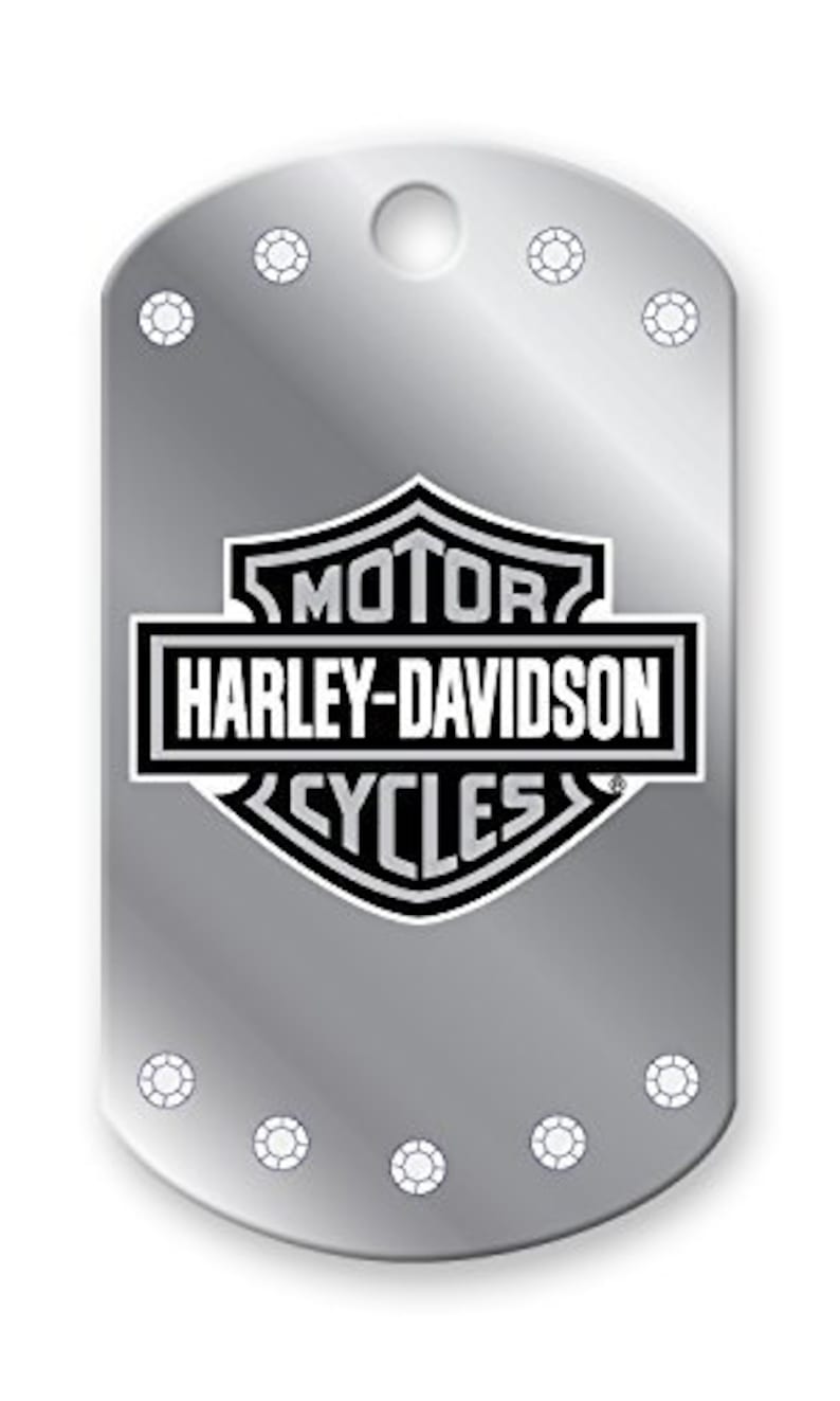 Quick-tag Harley Davidson Chrome Stones Military Pet I.D. Tag - Etsy