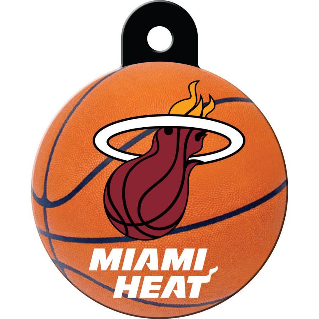 Miami Heat NBA Pet ID Tag - Large Circle - Etsy