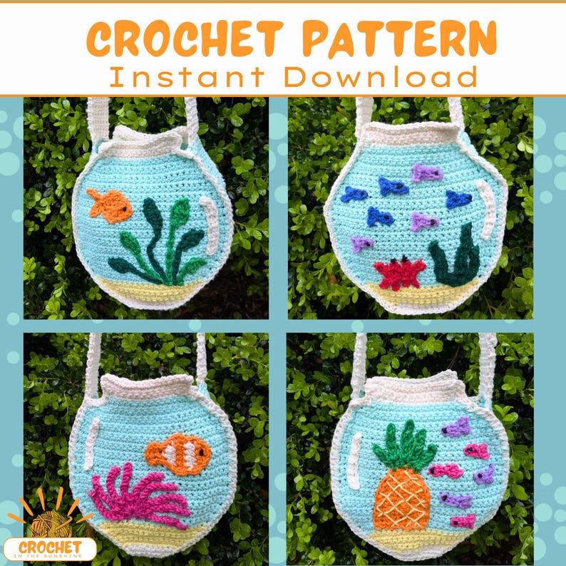 Fishbowl Crossbody Purse Crochet Pattern - Etsy
