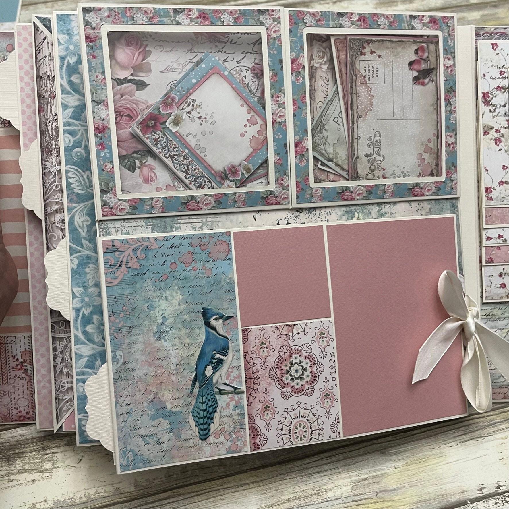 TUTORIAL, 10X10, Scrapbook Mini Album, Stamperia Sweet Winter, Graphic ...
