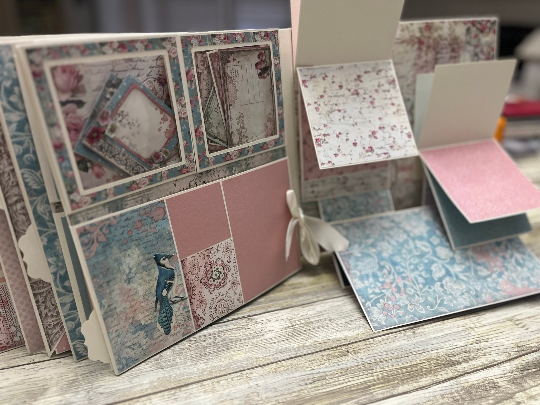 TUTORIAL, 10X10, Scrapbook Mini Album, Stamperia Sweet Winter, Graphic ...