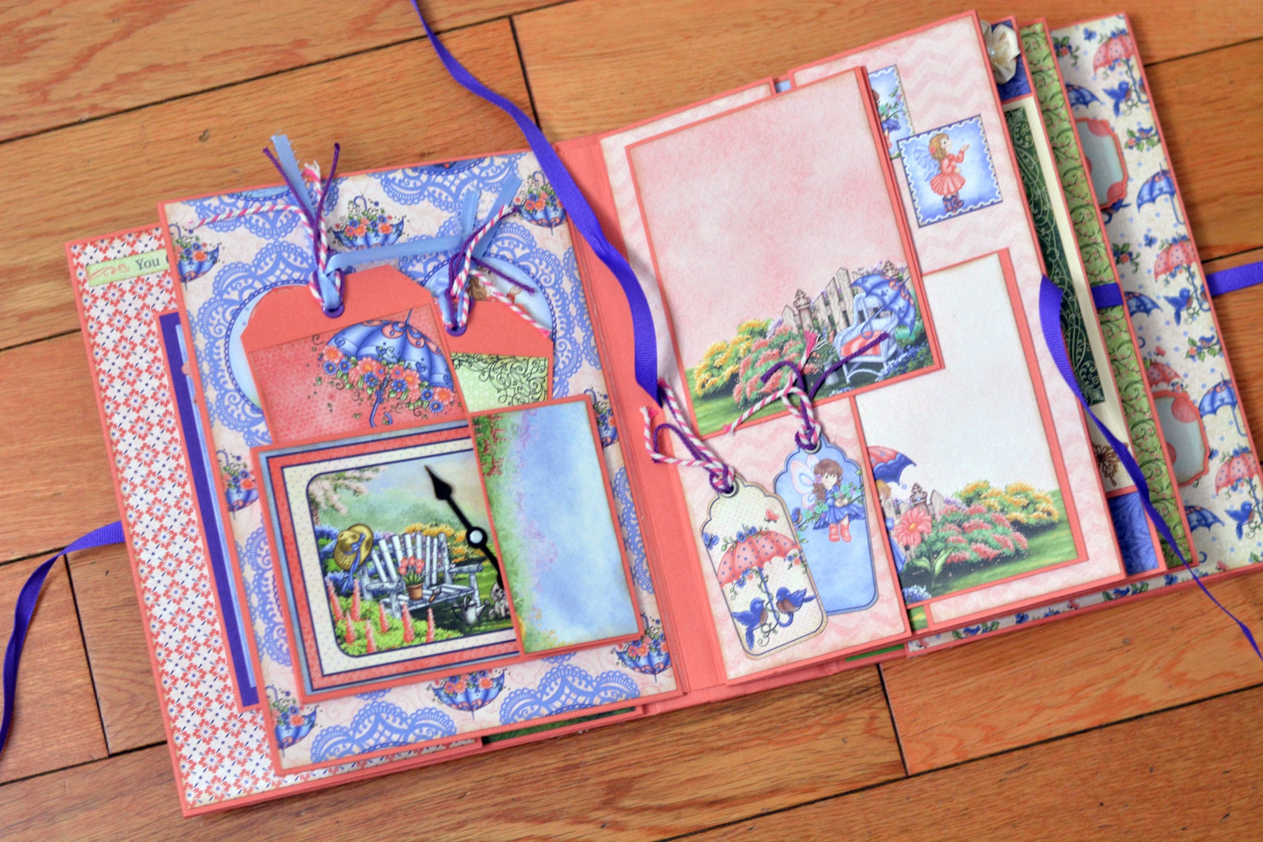 TUTORIAL (PDF) Singing in the Rain Scrapbook Album - Etsy