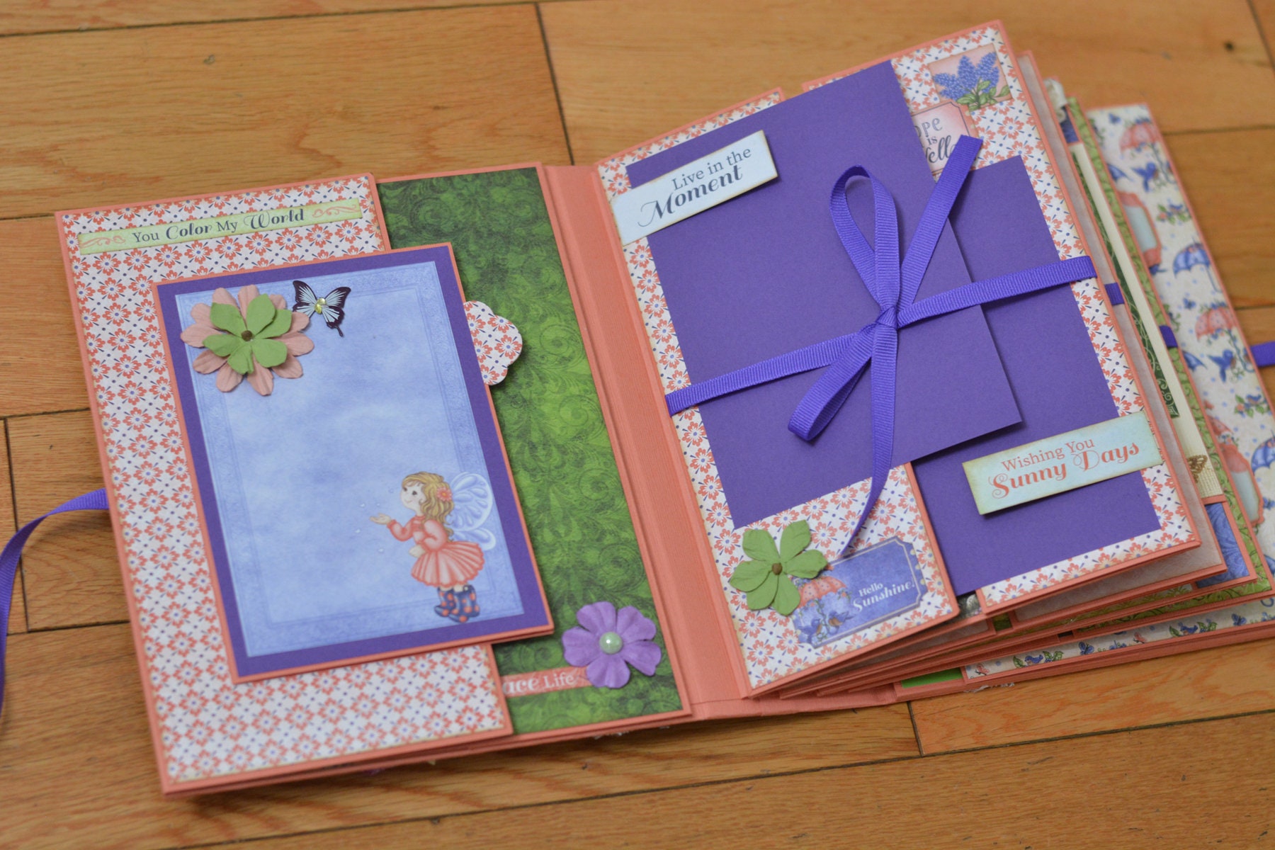 TUTORIAL (PDF) Singing in the Rain Scrapbook Album - Etsy