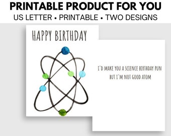 Happy Birthday Card Chemistry - Etsy